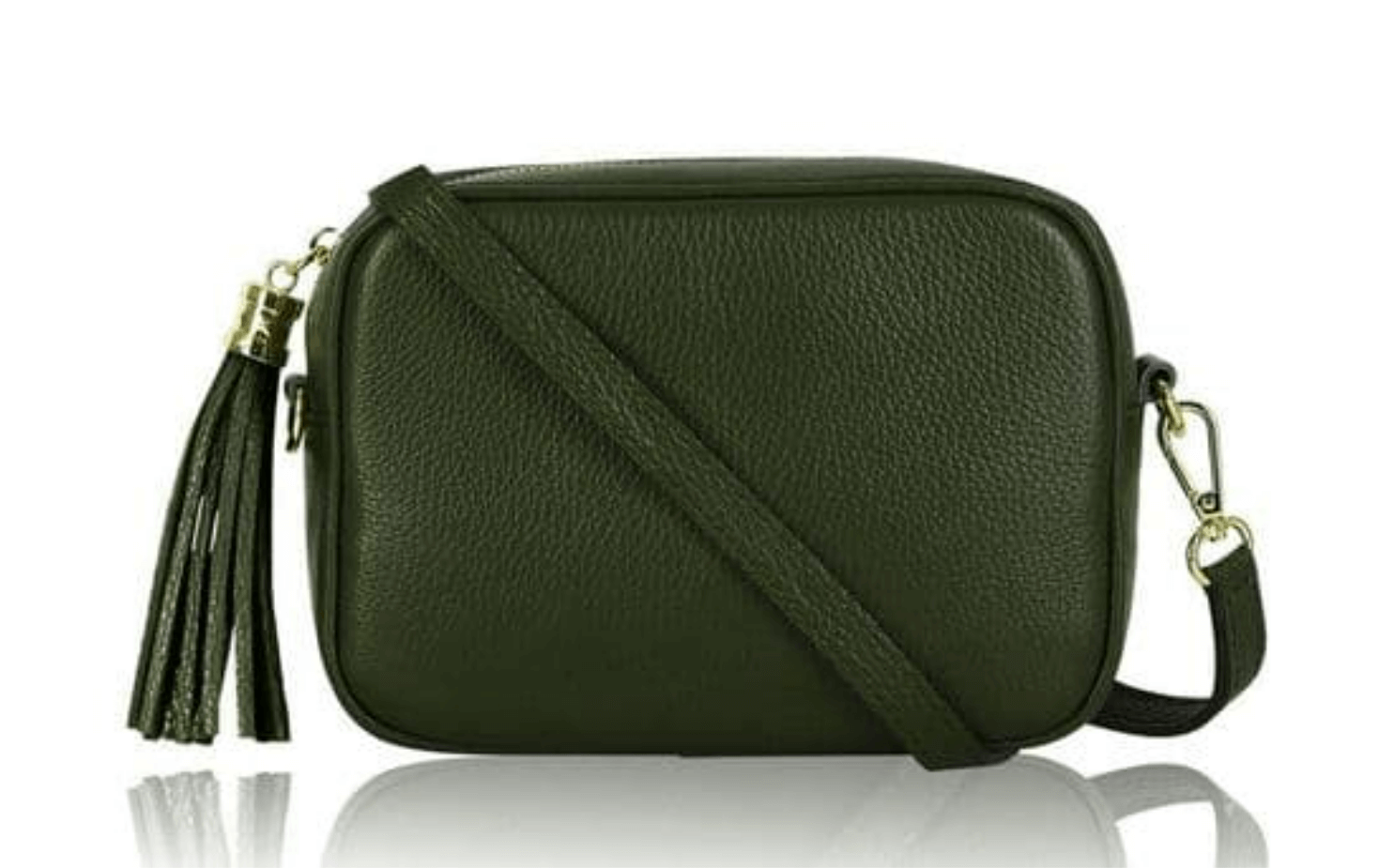 Italian Designer Leather Crossbody Shoulder Camera Bag Gaia -Gold ...